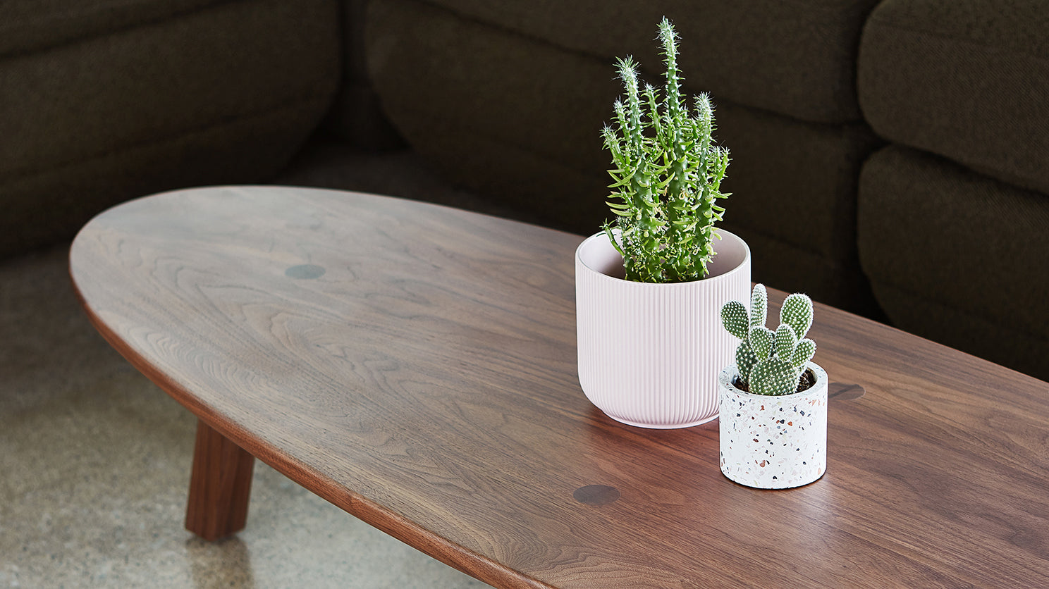 Solid oval coffee table store